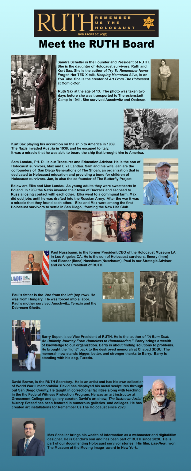 Meet The Board | RUTH Remember Us The Holocaust